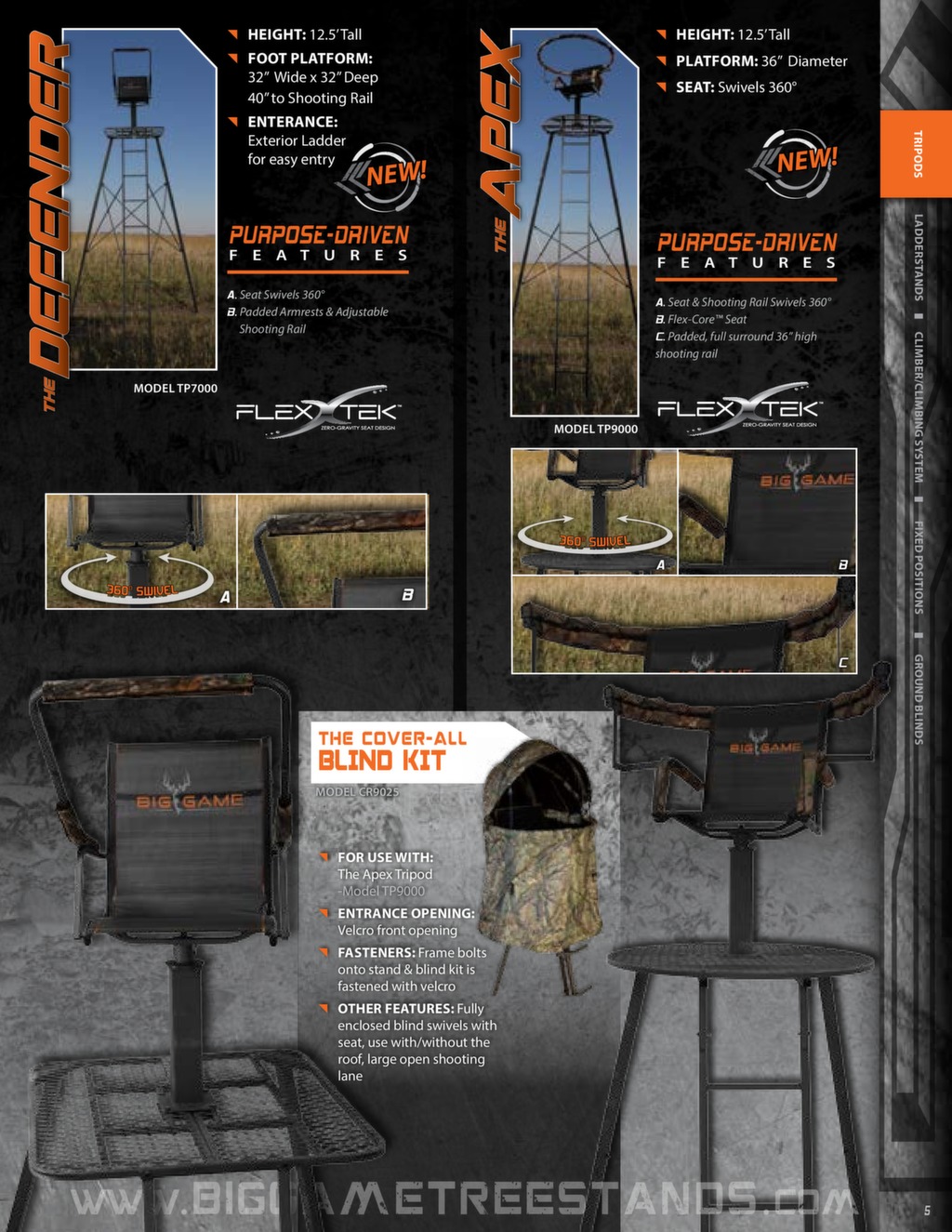 Big Game Treestands | Product Catalog - Big Game Treestands